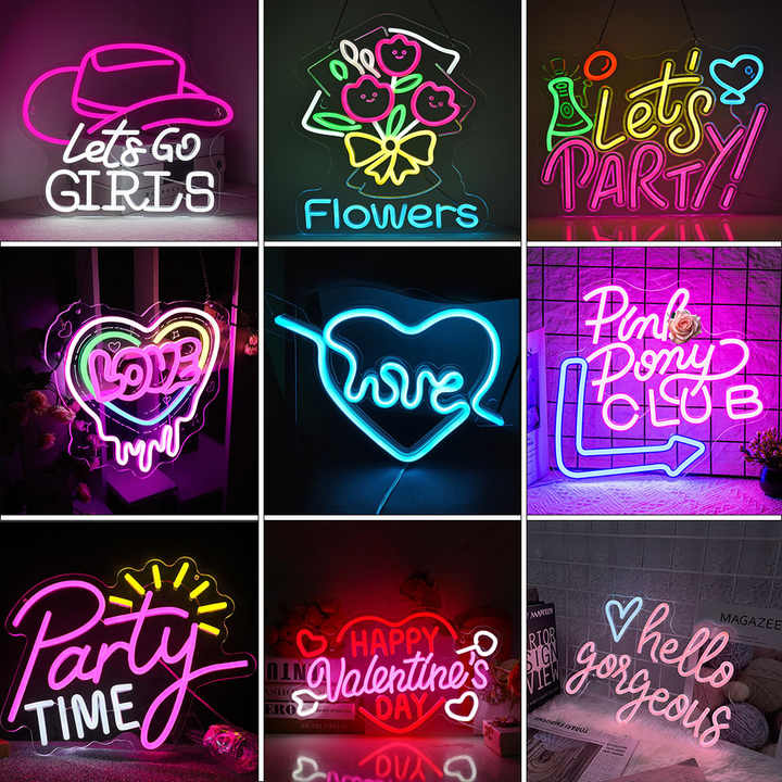 Custom Neon Sign Light Decoration for Bar Girls Room KTV Shop Art Decor ...