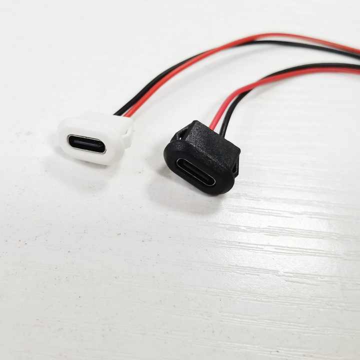 DIY USB-C Connector Type-C to 2P Direct Compression Female Base ...