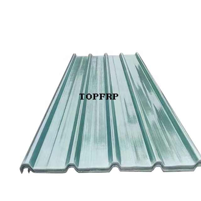 Transparent FRP Fiberglass Skylight Roof Corrugated Panel