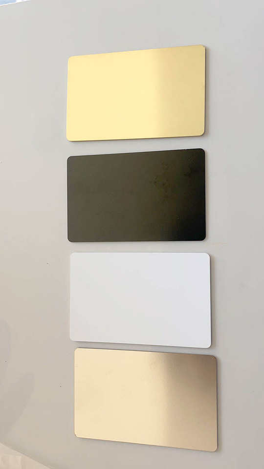 Custom Metal Business Cards Ntag213 Business Card Waterproof Smart Chip ...