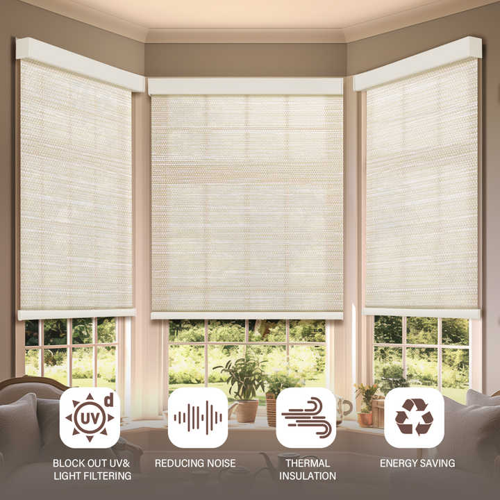 100% Polyester Customizable Fabric Sunshade - Modern Style