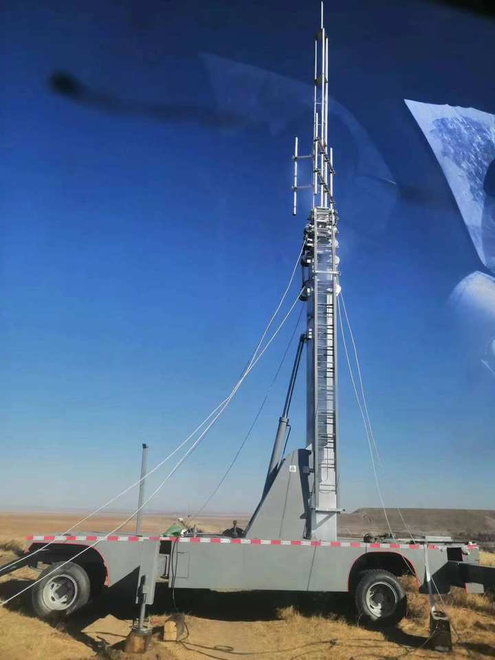 20m Full Hydraulic Lifting Mobile Communication Trailer Tower Cell on ...