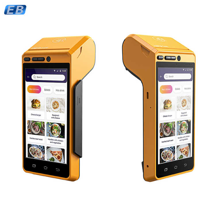 PH-600 Android 12 Handheld POS Terminal 5.5" HD Touch All-in-One 58mm Thermal Printer QR Code ...