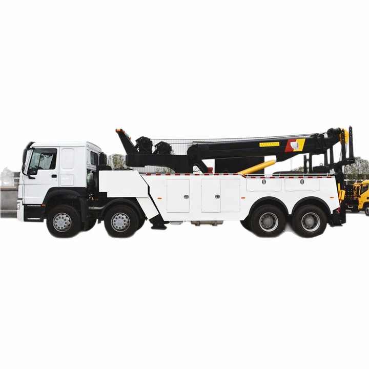 Sino Howo 50 Ton Heavy Rotator Recovery Wrecker 8x4 Towing Truck Crane ...