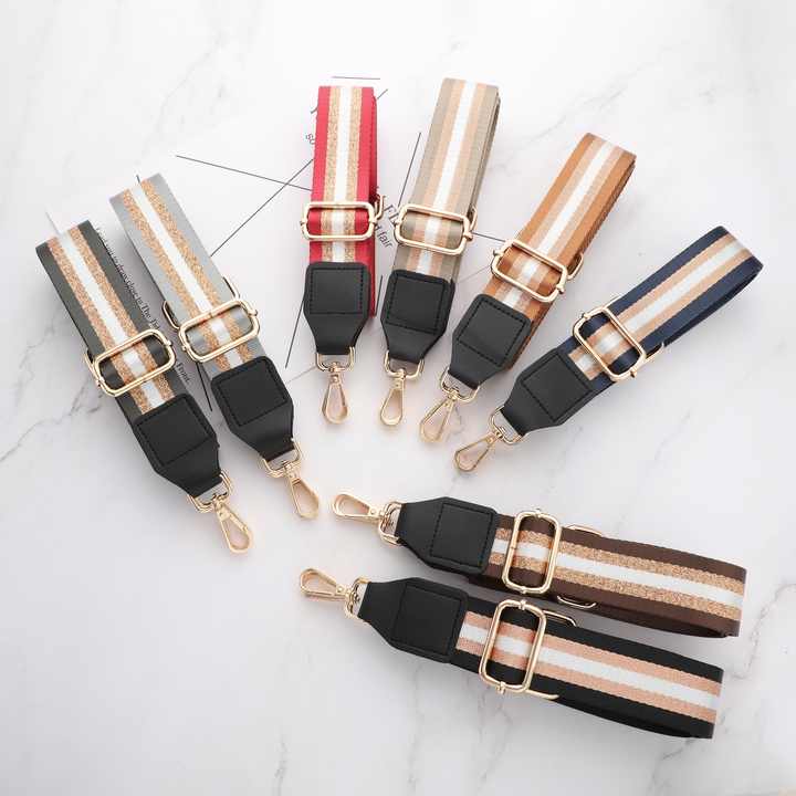 New Color Ethnic Style Jacquard Wide Shoulder Strap Adjustable Single ...