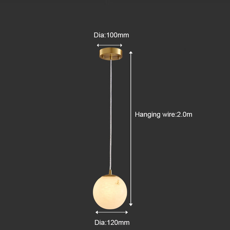 Modern Designed Spanish Alabaster Lamp Natural Marble Pendant Light for ...