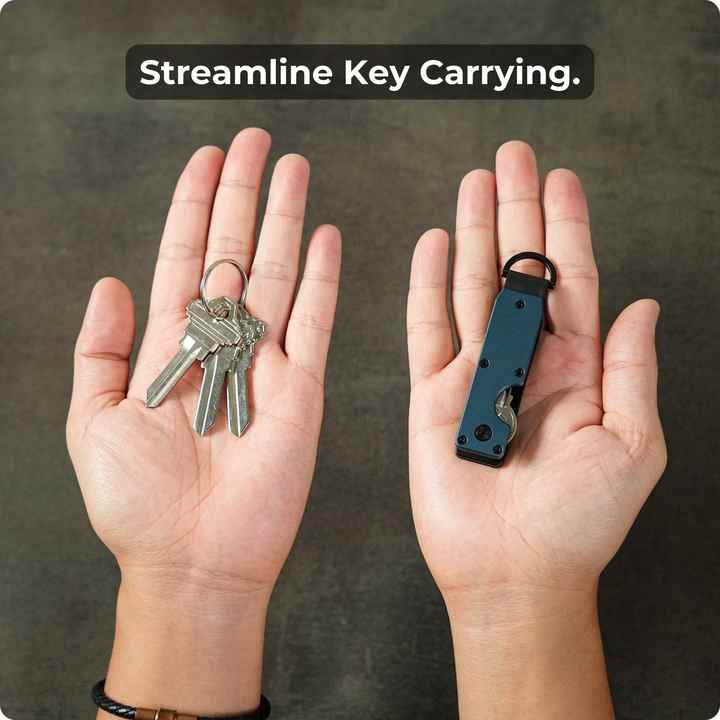 rfid Minimalist Printing Men Key Organizer Keychain Folding Pocket ...