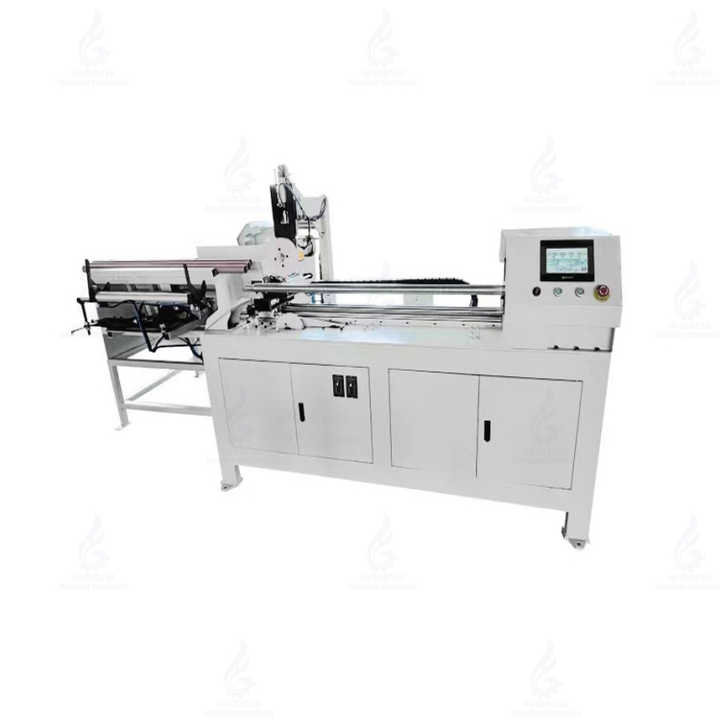 High Speed Automatic Paper Core Cutting Machine for Label Coiling/paper Tube Cutter with Loading ...