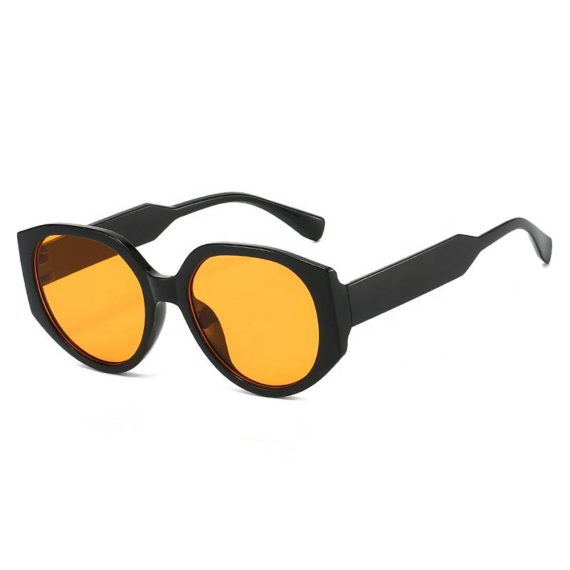 New Trendy Designer Women Sunglasses Large Frame Vintage Custom Logo ...