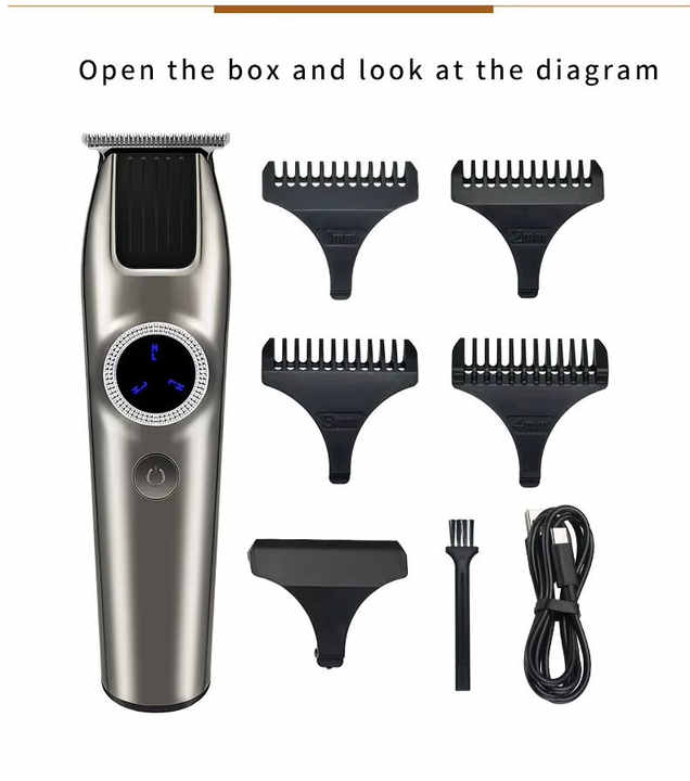 Professional Rechargeable Cordles Haircut Machine 0mm Barber Hair ...