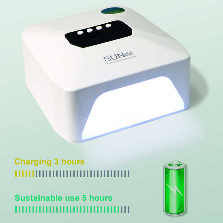 SUN Q5 Cordless Nail Lamp - 48W UV LED for Personal Art