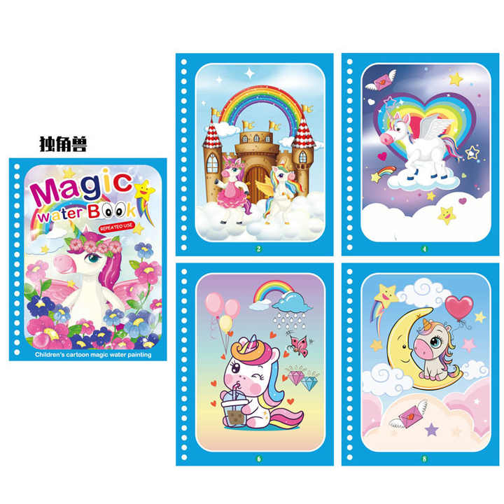 Colourful Magic Water Drawing Book - Fun & Creativity