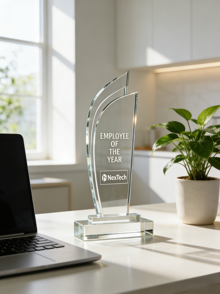 Bulk Wholesale Acrylic Employee Recognition Trophy-Annual Outstanding ...