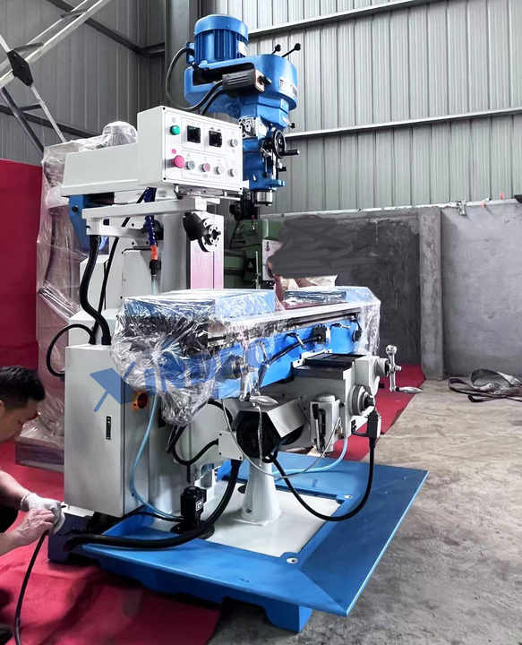 X6332 Turret Milling Machine Manual/Automatic Feed Digital Display ...