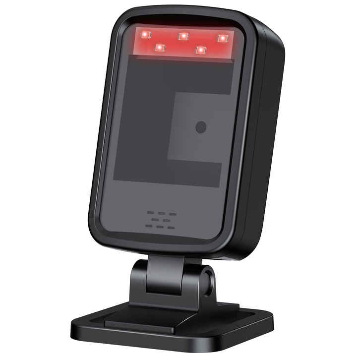2D QR Hands-Free Omnidirectional Barcode Scanner Desktop USB Wired ...