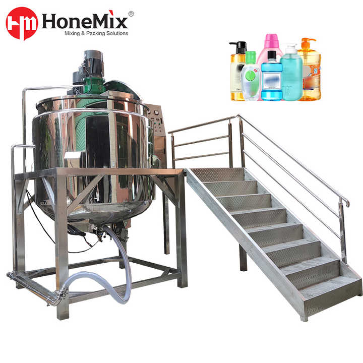 500L Liquid Detergent Mixing Machine - Efficient Cosmetics Production
