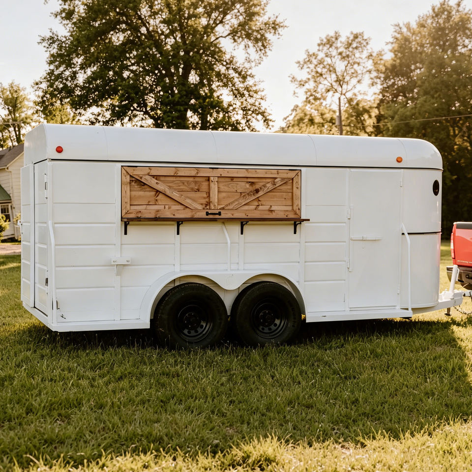 Vintage Custom Horse Float Trailer Fully Equipped Mobile Bar Food Truck ...