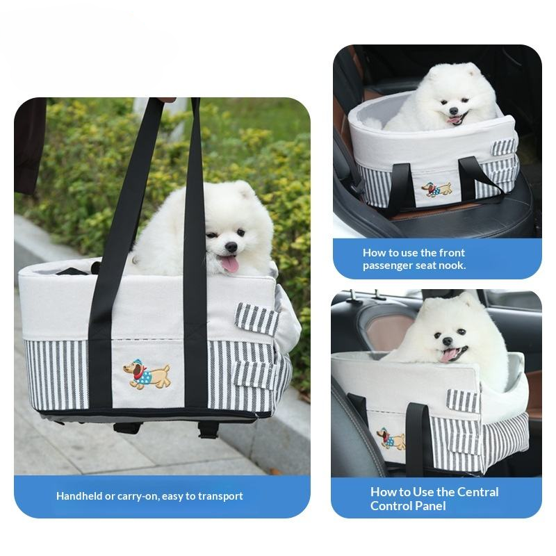 Car Pet Bed Central Console Pet Nest Fully Removable Washable ...