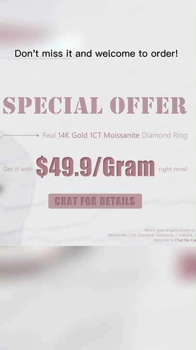 Abiding Gold Rings Jewelry Women Gold Lab Grown Diamond Ring Oval Shape Moissanite Eternity 10K ...