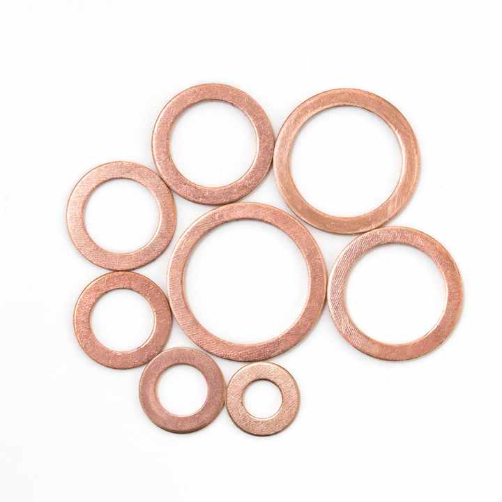 Custom M6 to M20 Copper Metric Sealing Washers for Heavy Industry