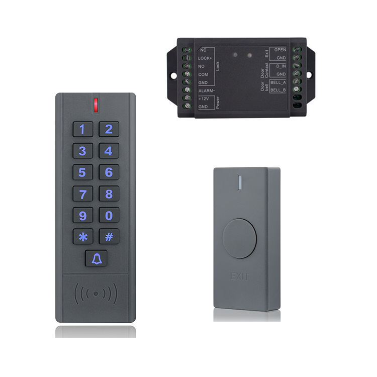 125khz Waterproof Plastic Standalone Keypad Door Exit Button Wireless ...