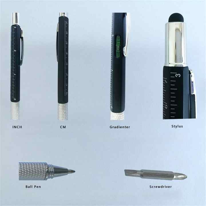 6 in 1 Multi Tool Pen - Versatile Stylus with Custom Logo