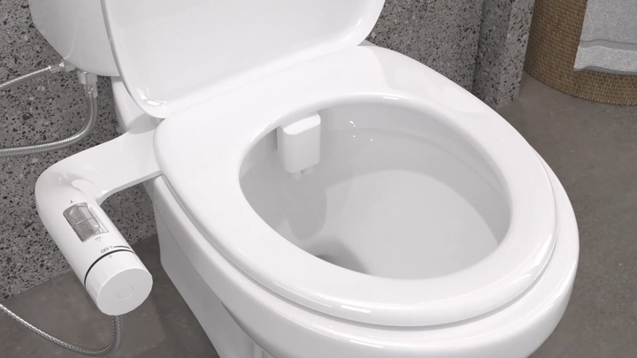 Modern Ultra-Slim Dual Nozzle Bidet for Fresh Clean Water