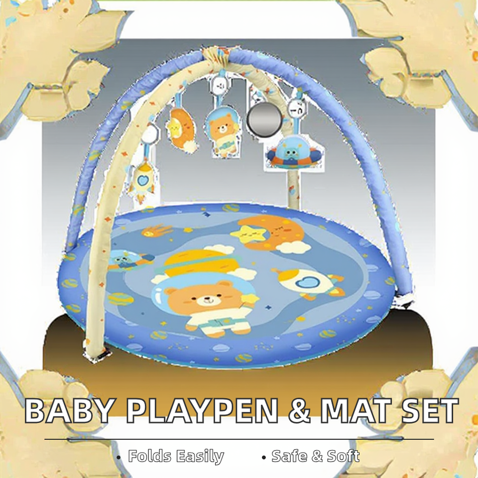 For Foldable Indoor Infant Activity Center Soft Play Mat Educational ...