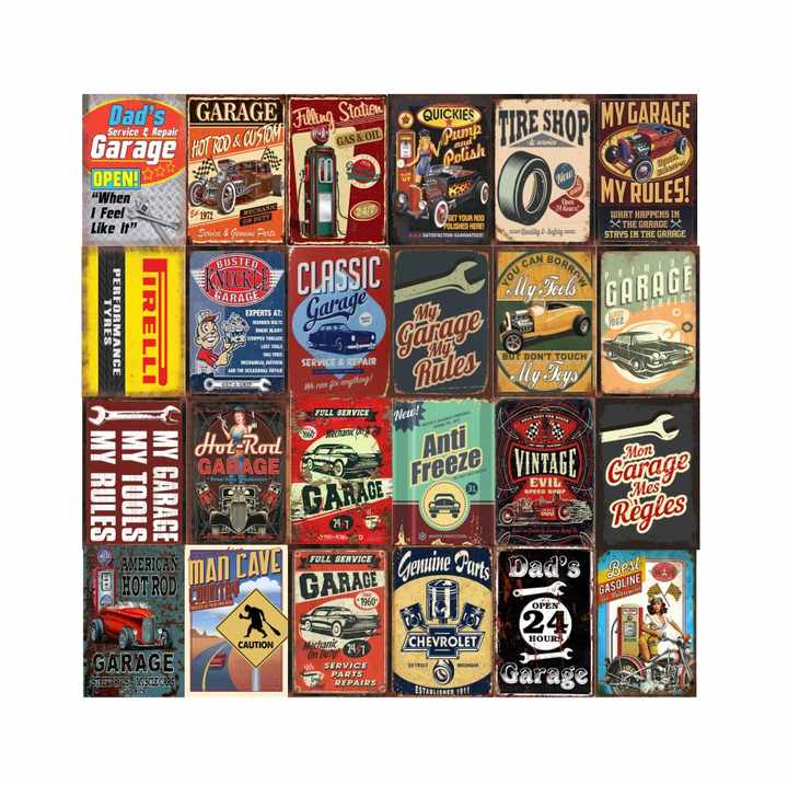 Metal Signs Plaque Metal Vintage Retro Tin Sign Wall Decor