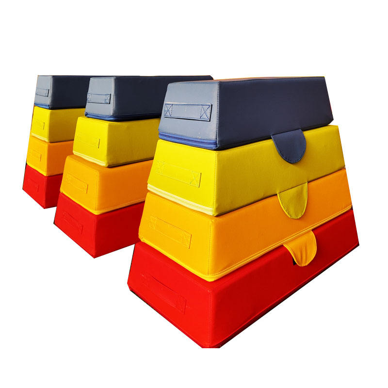 Professional 4 Section Gymnastics Vaulting Box for Kids Soft Sponge ...