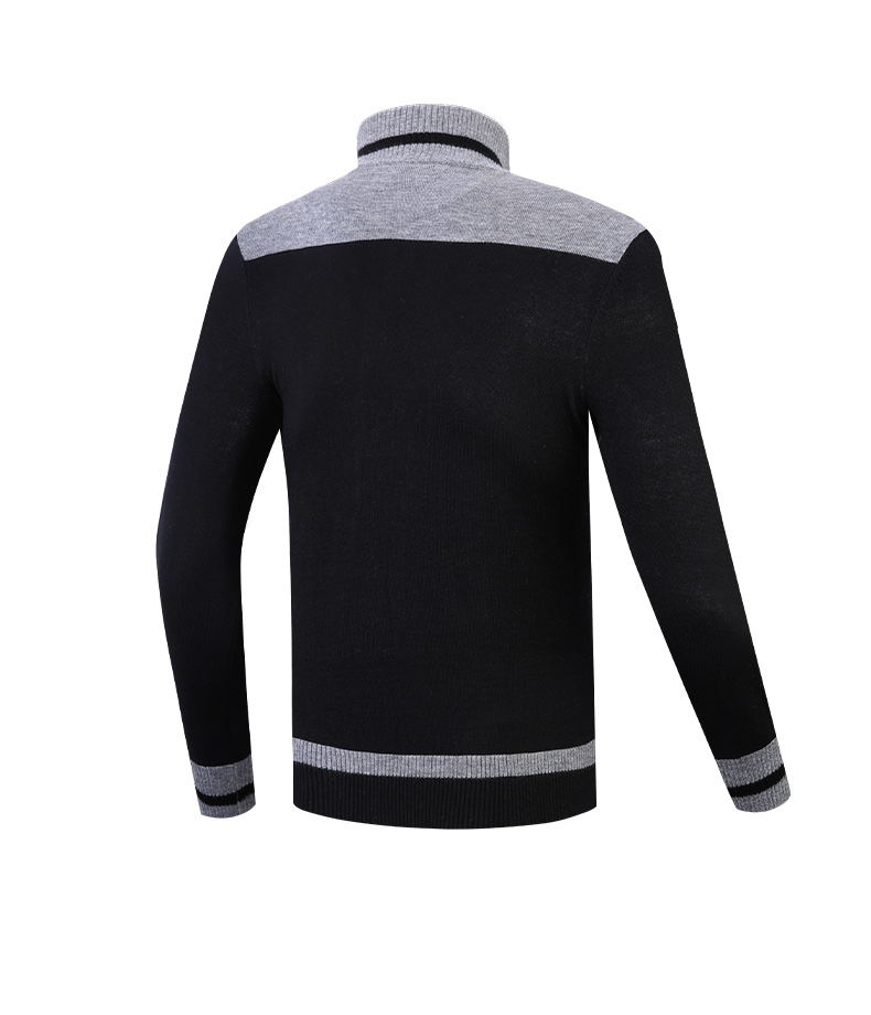 PGM YF430 golf sweater mens custom mercerized wool full zip golf ...