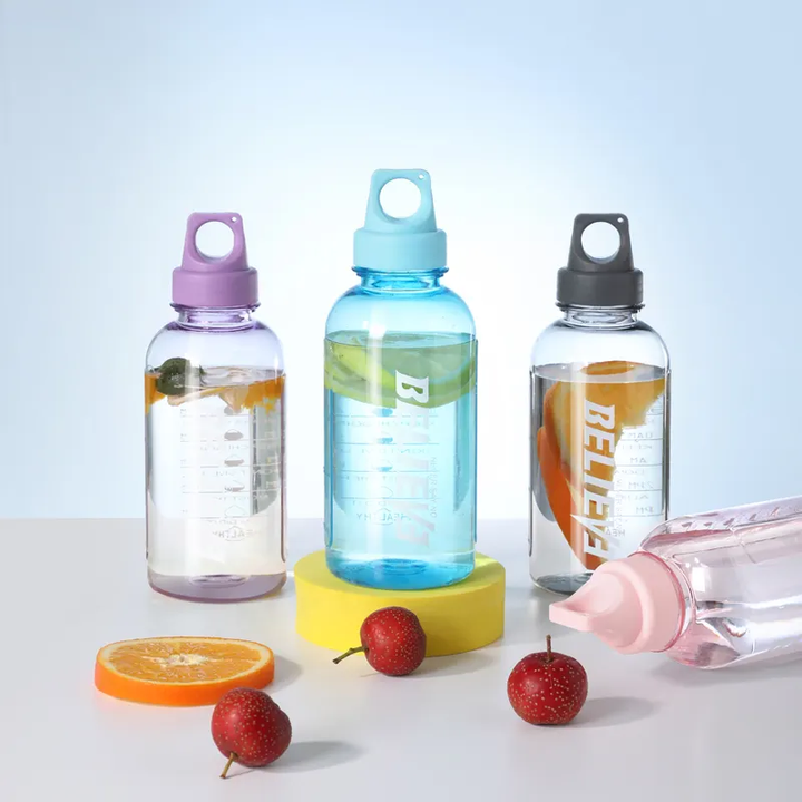 Multicolour Plastic Water Bottles - Eco-Friendly & Durable