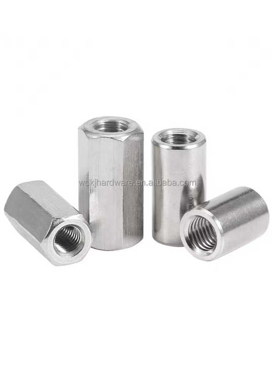 304 Stainless Steel Hexagon Extension Nut Nut Joint Screw Screw Nut ...