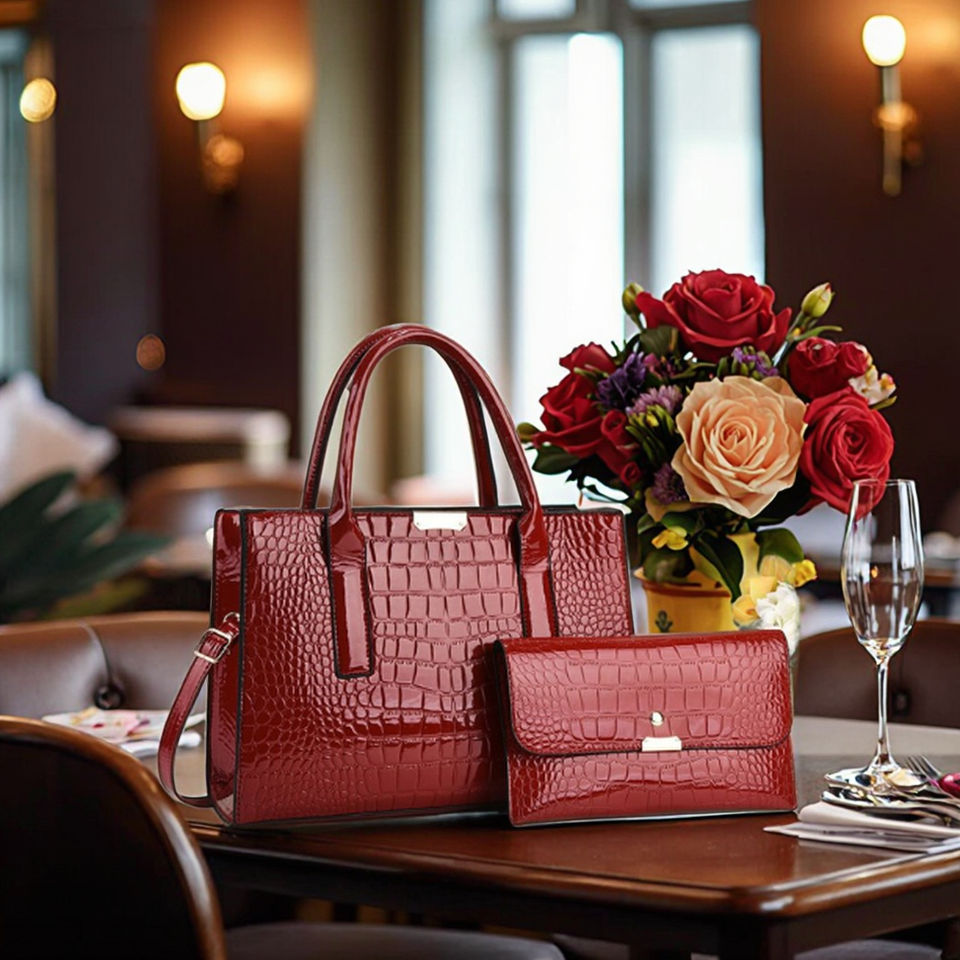 Lady Designer Handbags Custom Wholesale Large Capacity Handbags Open PU ...