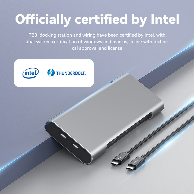 Hot Selling 12 in 1 Thunderbolt 3 Docking Station Ultra-clear 3D Visual ...