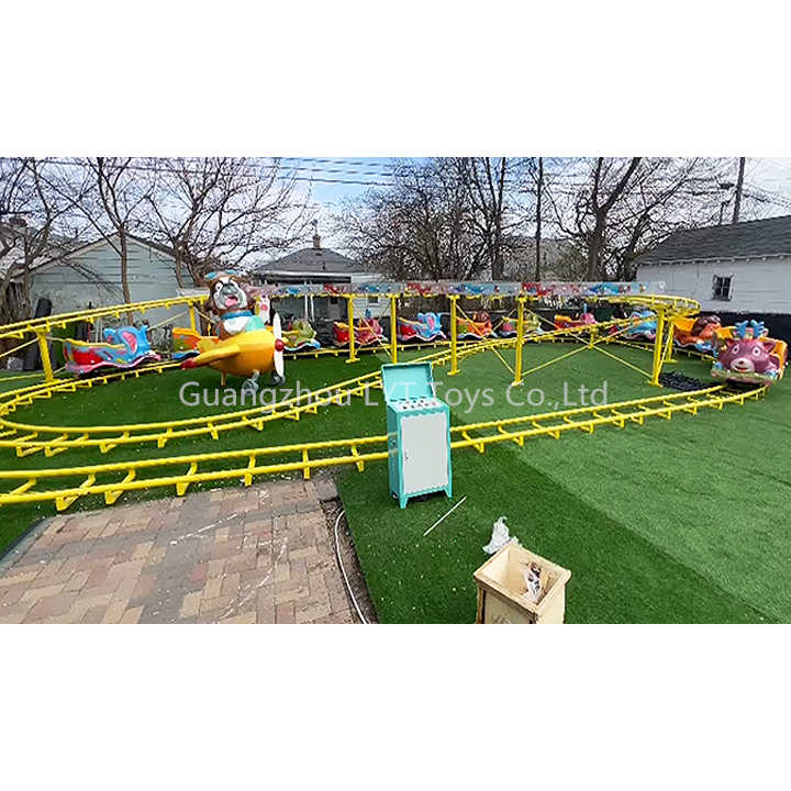 16 Seats Amusement Park Rollercoaster Small Track Shuttle Ride Roller ...