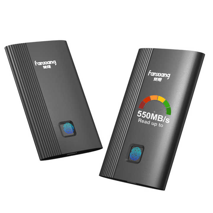 256GB to 1TB Fingerprint Encrypted USB SSD - Fast & Secure