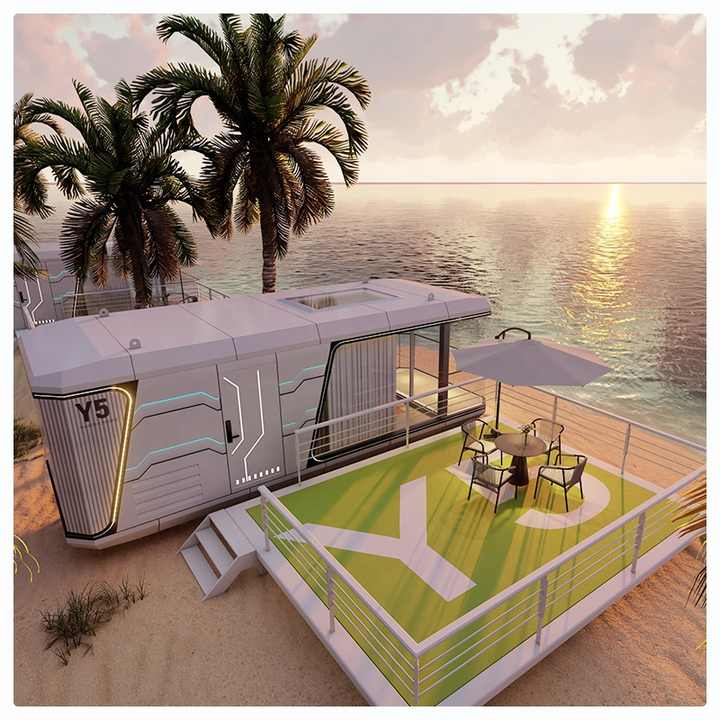 Outdoor Expandable Prefabricated Capsule Container House Modern Modular ...