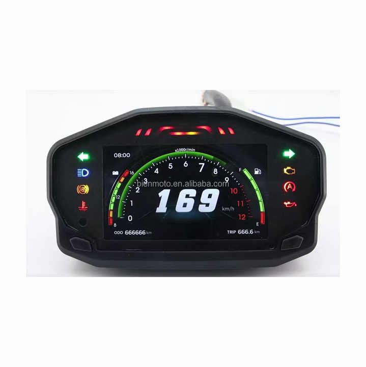 Universal Speed Meter Motorbike LCD TFT Speedometer 12000RPM