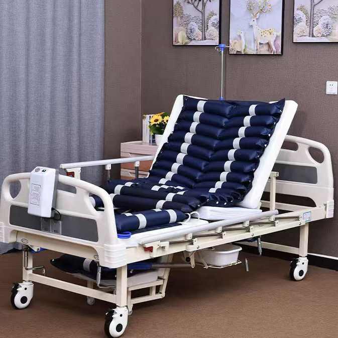 Custom headboard panel Medical Hospital Bed 1 crank manually adjustable ...