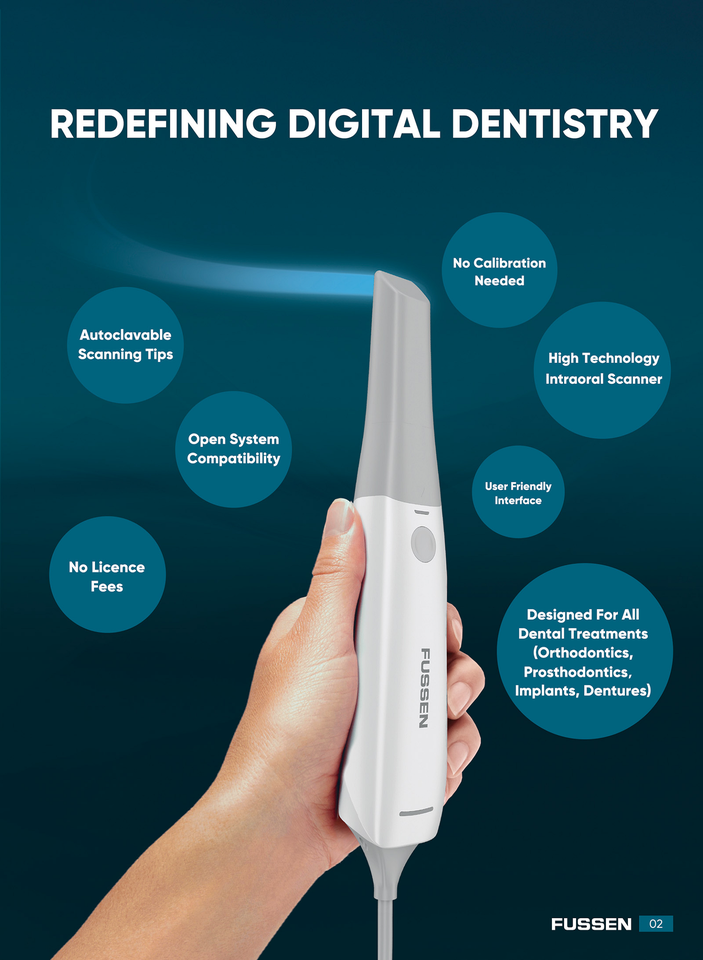 Fussen S6500 Touch Screen Pc Cart Dental Oral Intraoral Scanner