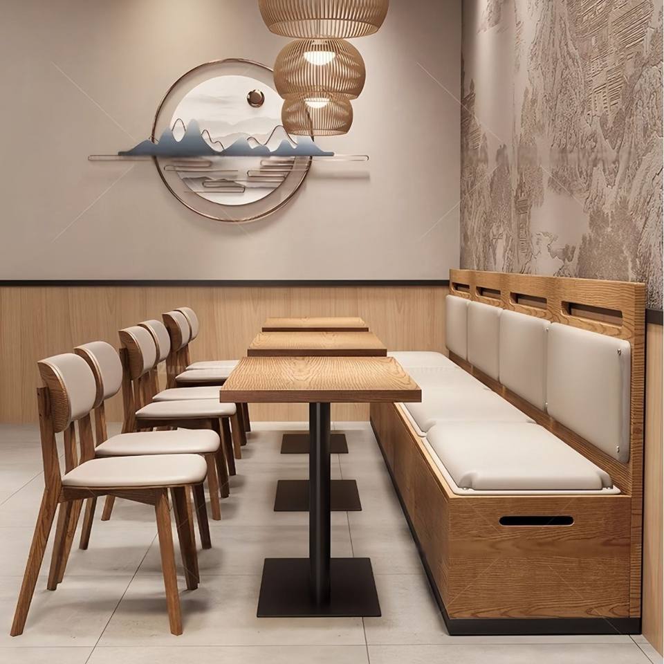 Japanese Restaurant Interior Design Fast Food Dining Table and Chair ...