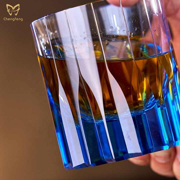 K9 Crystal Glass Cup - Hand-Carved Whiskey Shot Glass