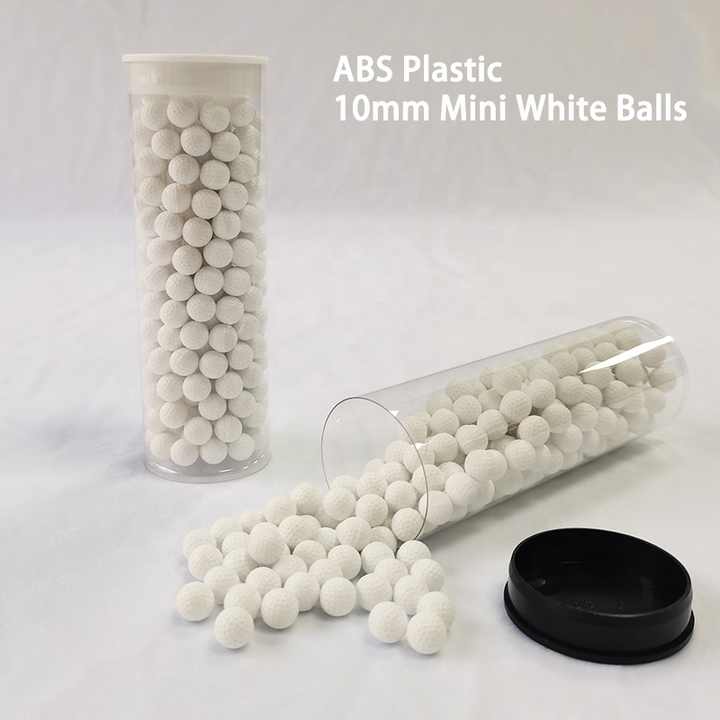 Mini Golf White Balls - Durable ABS Plastic 10mm