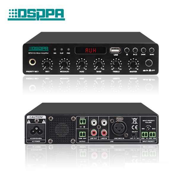 High Efficiency 100v line 60W 120W DC24V Mini Digital Power Amplifier ...