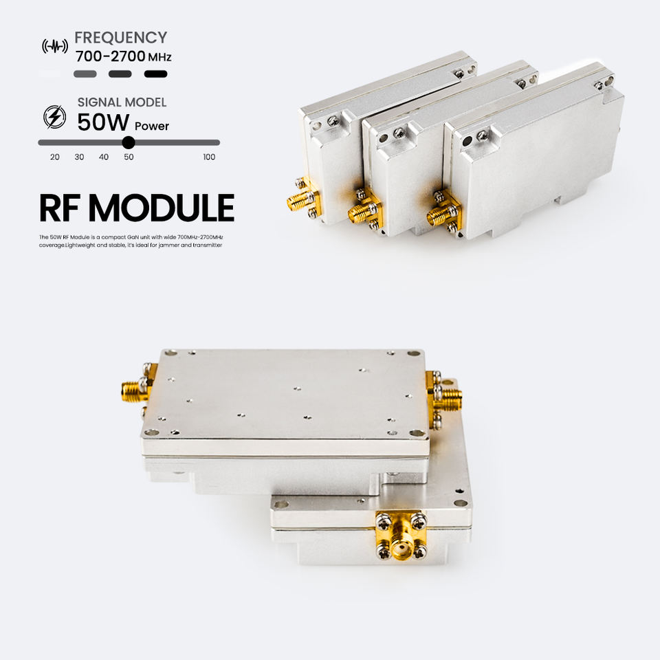 RF Module Anti Drone Lora Module Wideband 50W 700-2700MHz Broadband ...