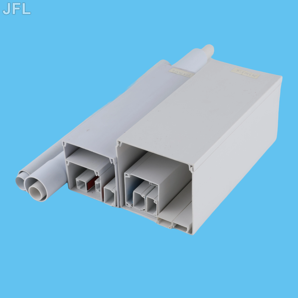 Fireproof Electrical PVC Trunking Fittings with Tee Flat Inside Bend ...