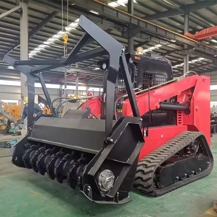 Forestry Mulcher EPA Track Skid Steer 75HP 1200kg 2700lb Cummins Diesel ...