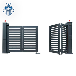 Cheap pedestrian walkway outdoor metal gates designs bi-folding ...