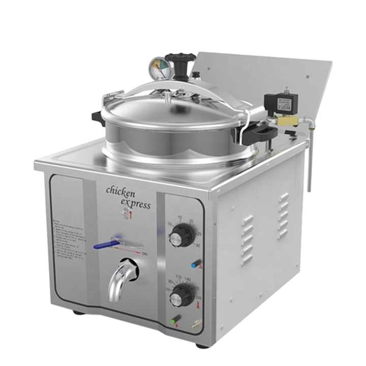 Commercial Counter Top Mini Vacuum Fryer Chicken Pressure Fryer Machine 16L